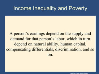 Income Inequality and Poverty | PPT