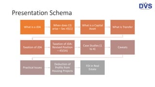 Income Tax Implications on Joint Development Agreements and FDI in Real ...