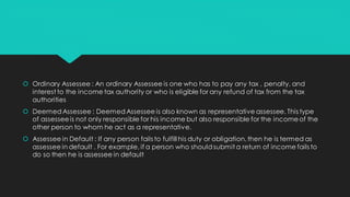 Income%20tax%20ppt%2023.01.2024.pdf Income tax | PDF