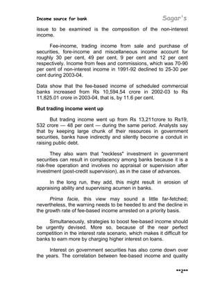 Income 4 banking | DOC
