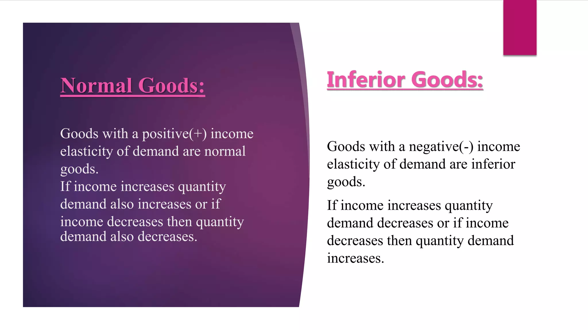 Income and cross elasticity | PPTX