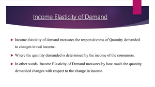 Income and cross elasticity | PPTX