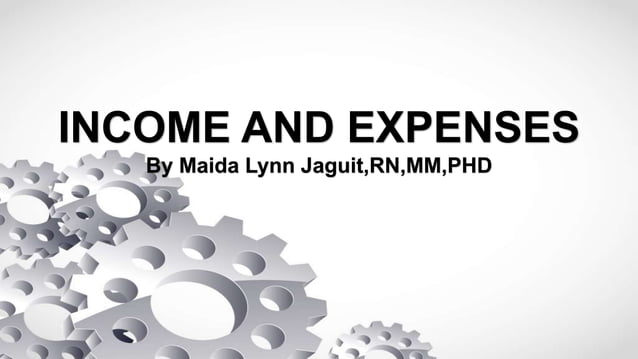 Income and expenses | PPT