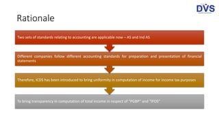 Income Computation and Disclosure Standards (ICDS) – VI to X | PPT