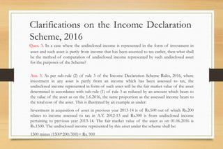 Income Declaration Scheme, 2016 | PPT