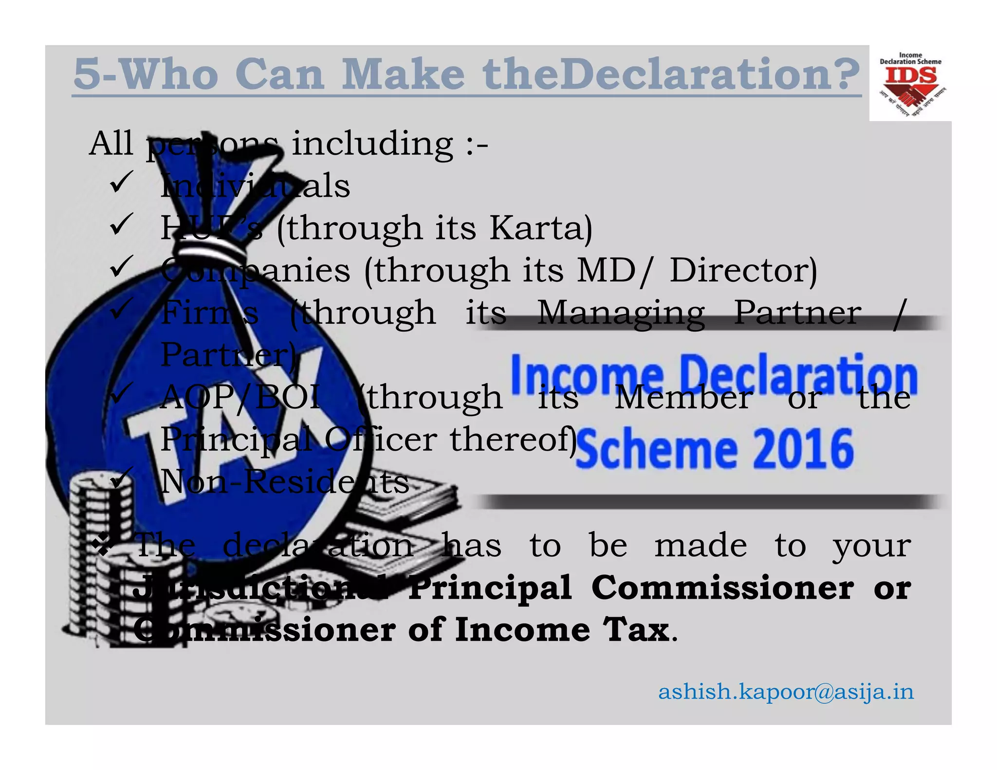 Income declaration scheme | PPT