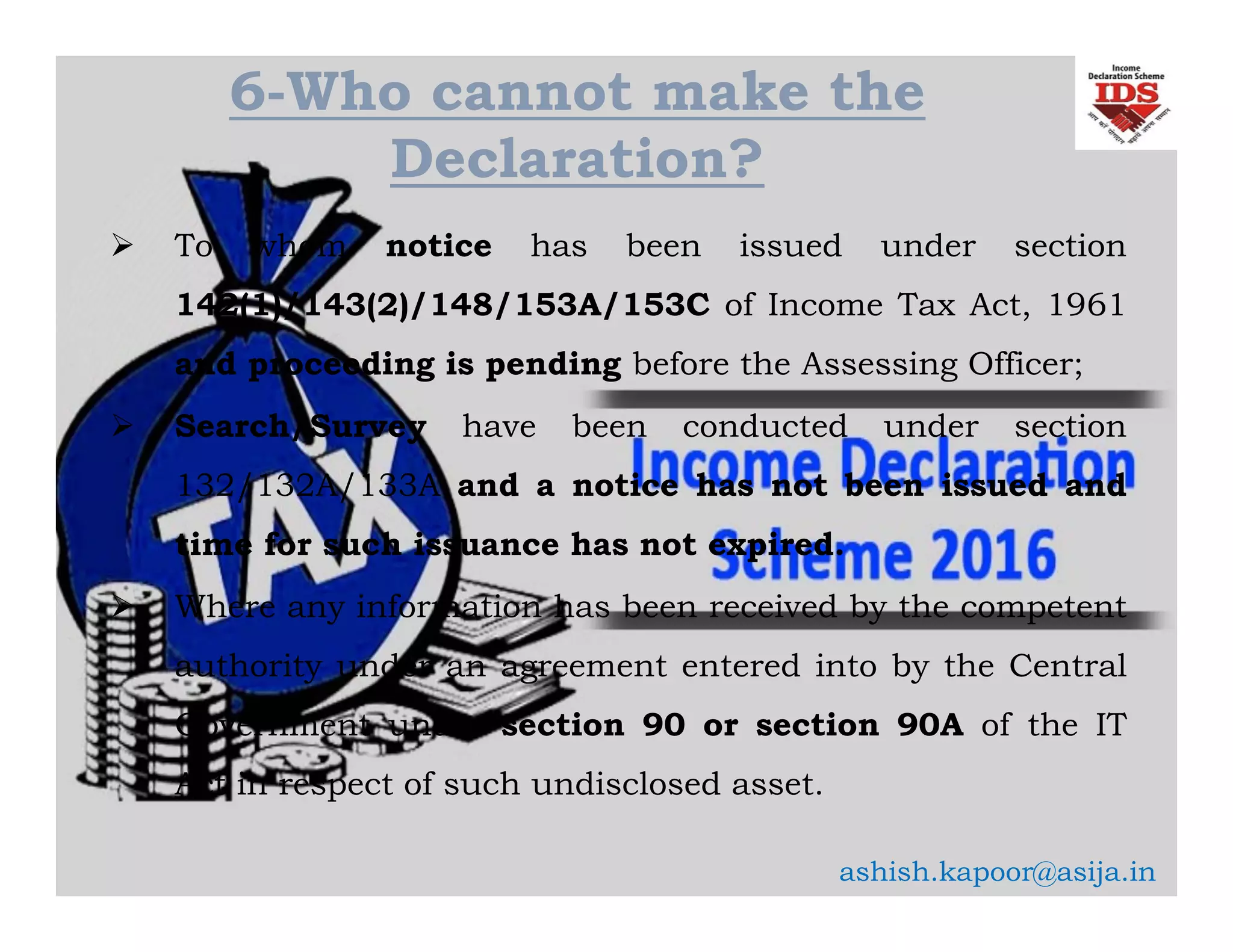 Income declaration scheme | PPT