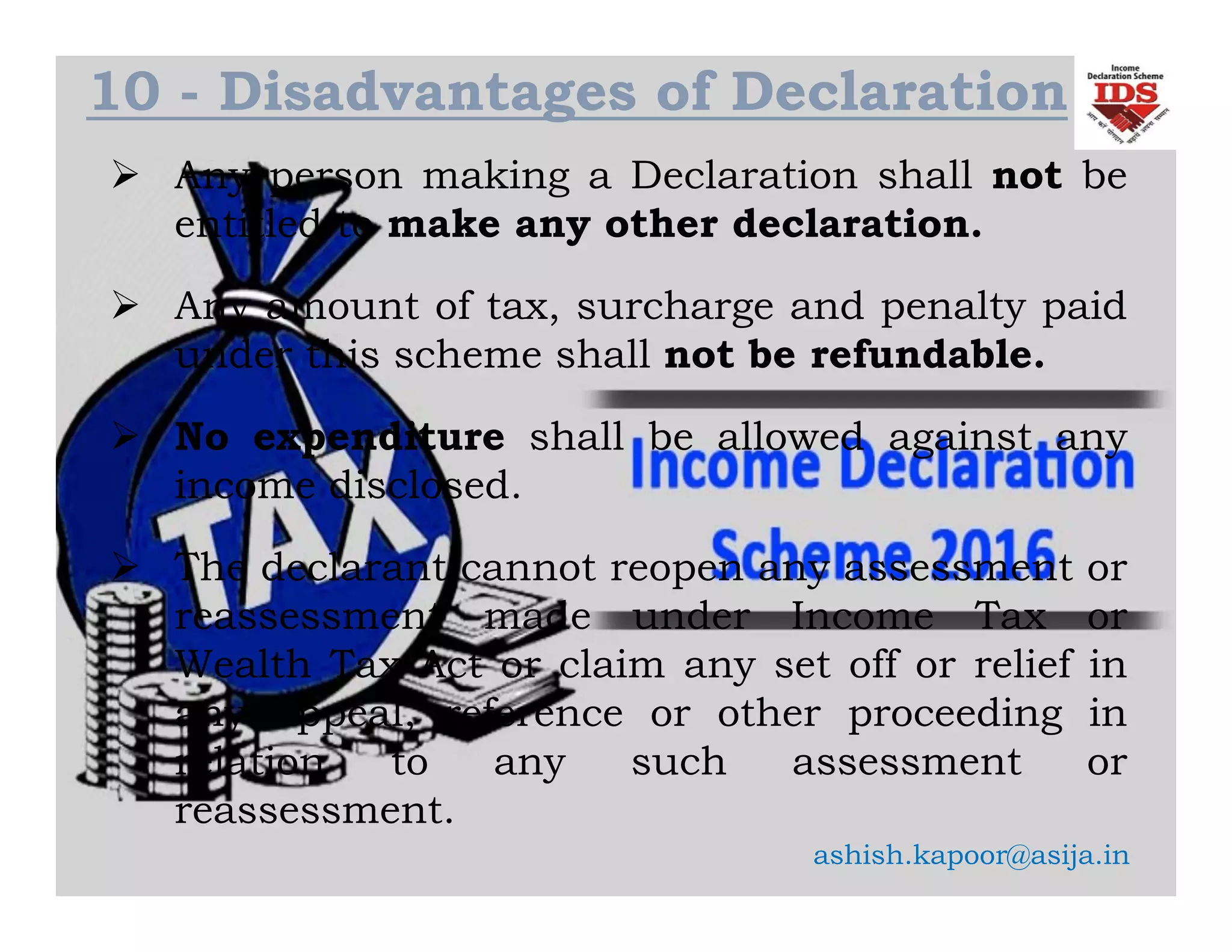 Income declaration scheme | PPT