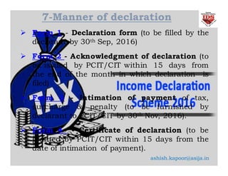 Income declaration scheme | PPT