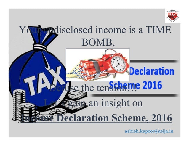 Income declaration scheme | PPT