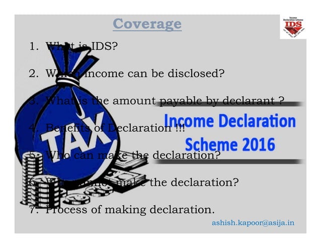 Income declaration scheme | PPT