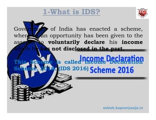 Income declaration scheme | PPT