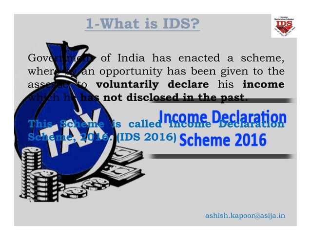 Income declaration scheme | PPT