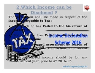 Income declaration scheme | PPT