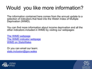 Income deprivation in Wales | PPTX