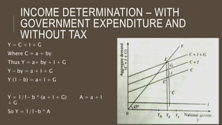 Income determination in three sector economy | PPTX