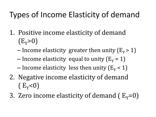 Income elasticity of demand | PPTX | Commodities | Economy