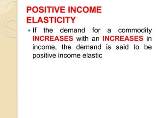 Income elasticity of demand | PPTX