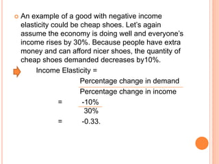 INCOME ELASTICITY OF DEMAND.pptx | Government Support and Welfare ...