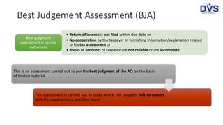 Income escaping and best judgment assessment | PPTX