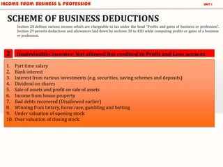 Income from business and profession | PPTX