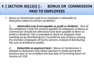 Income from business or profession | PPTX