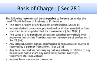 Income from business or profession | PPTX
