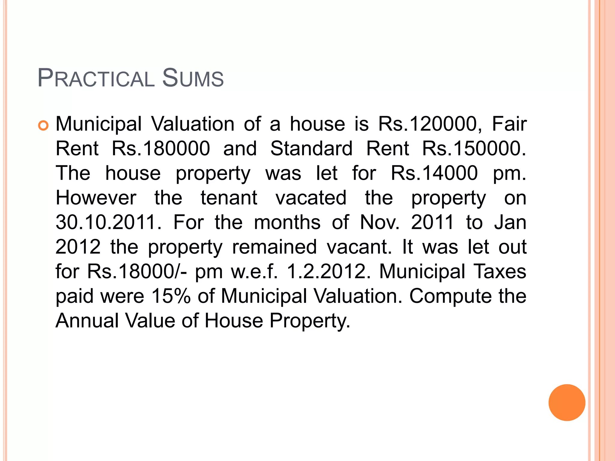 Income from house property | PPTX