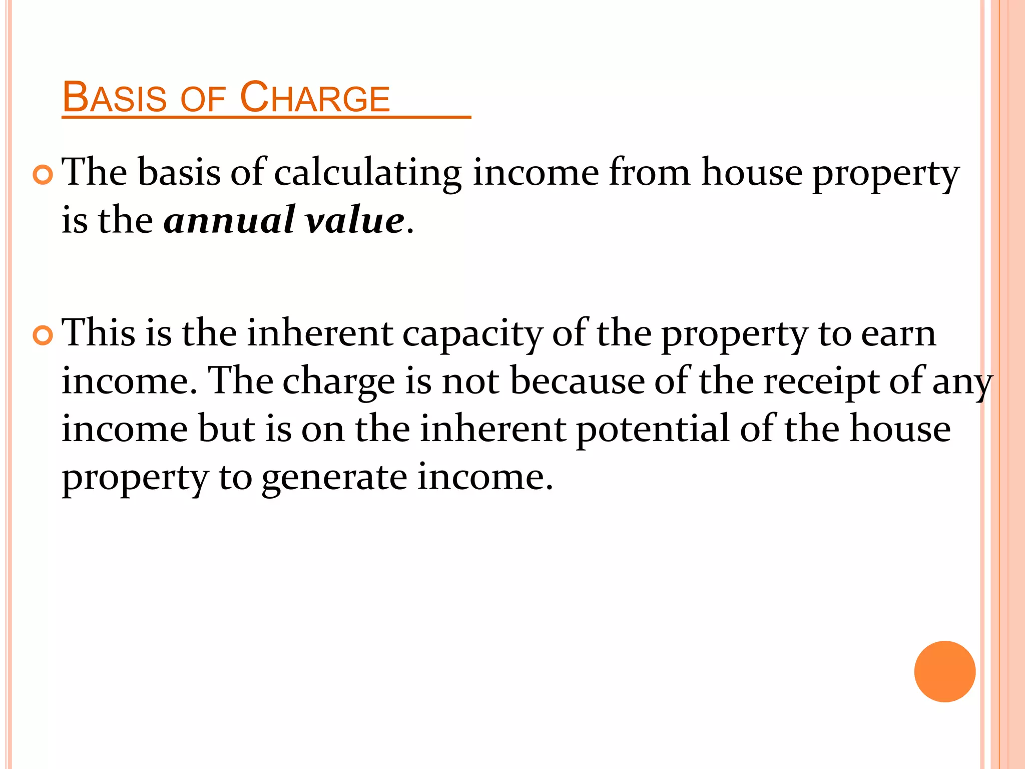 Income from house property | PPTX