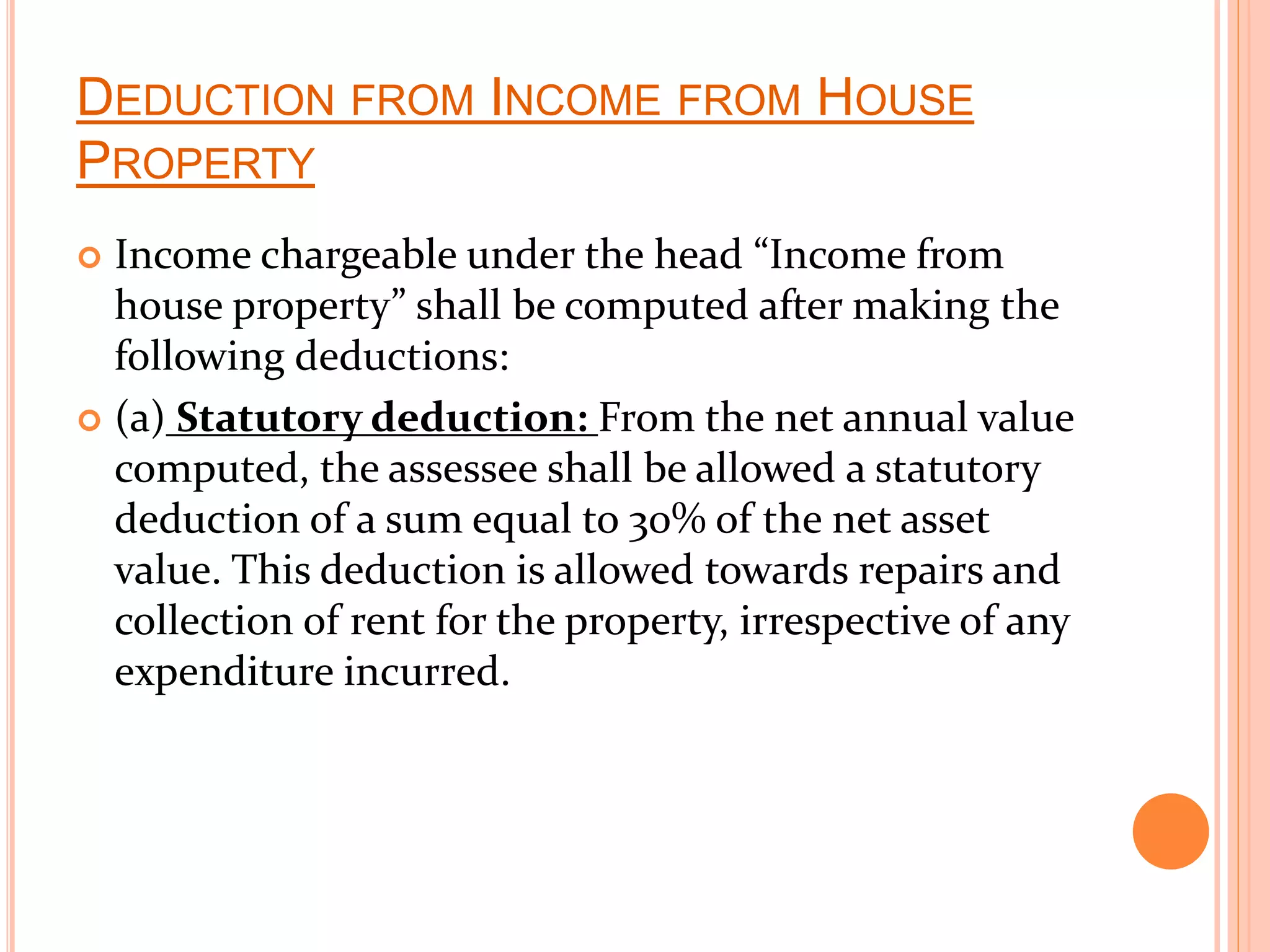 Income from house property | PPTX
