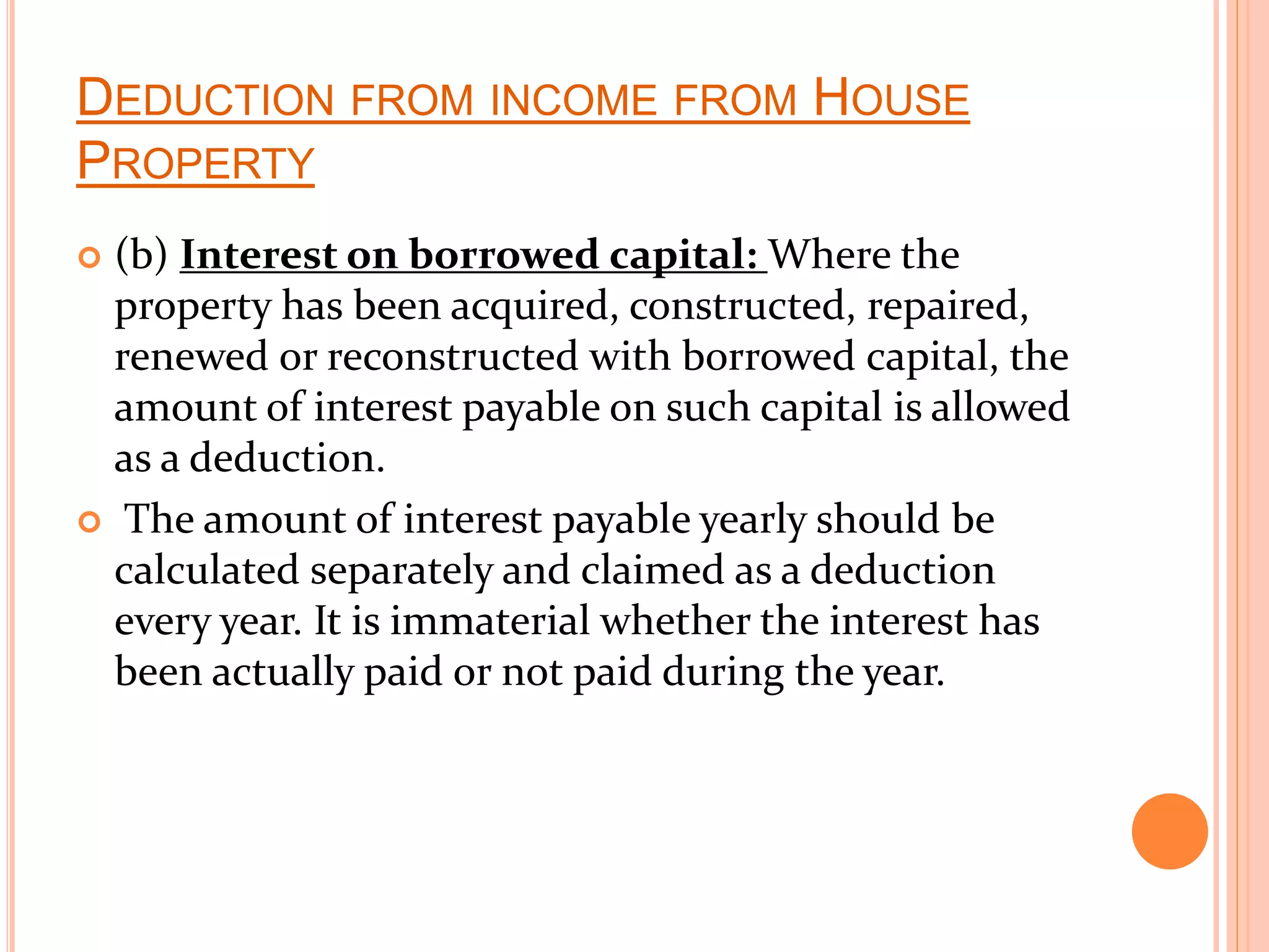 Income from house property | PPTX