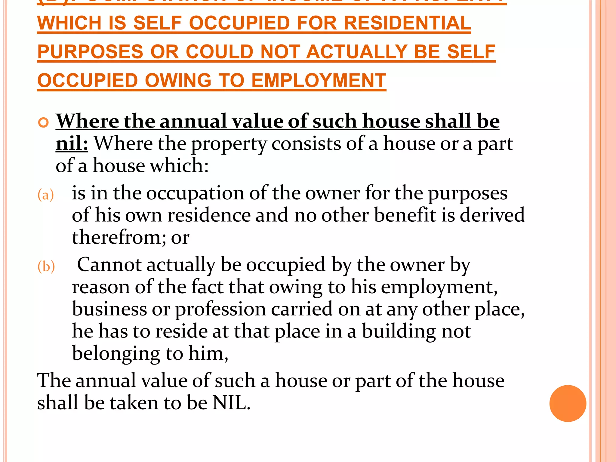 Income from house property | PPTX