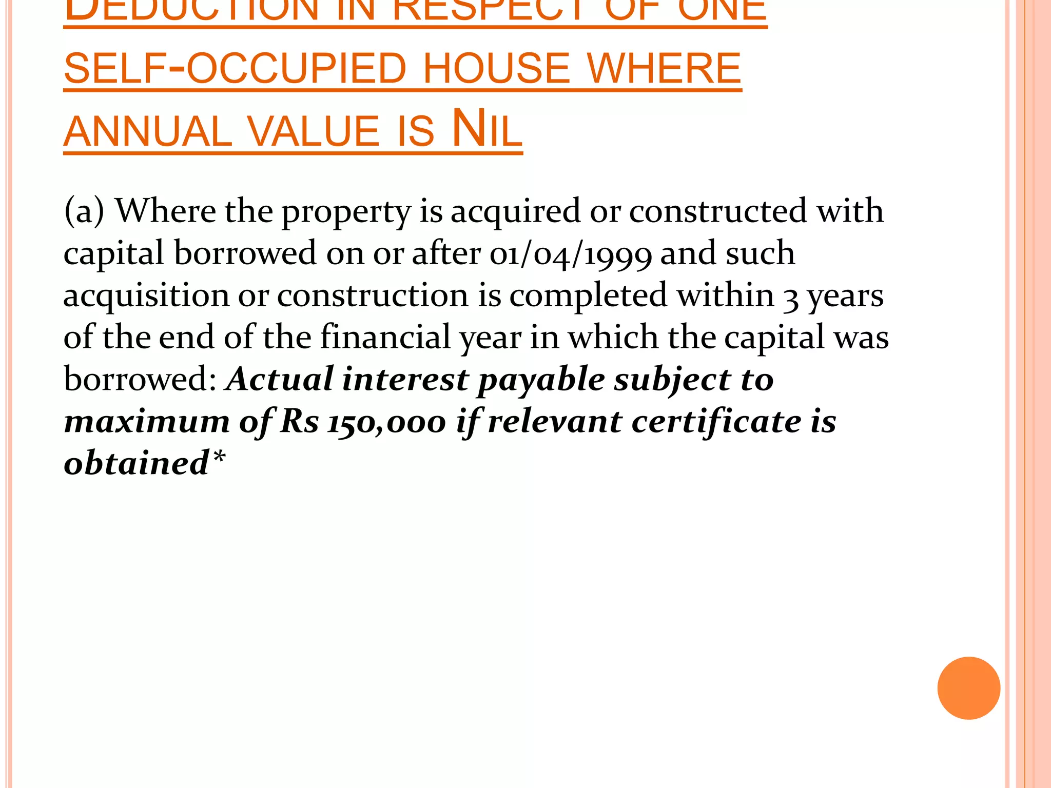 Income from house property | PPTX