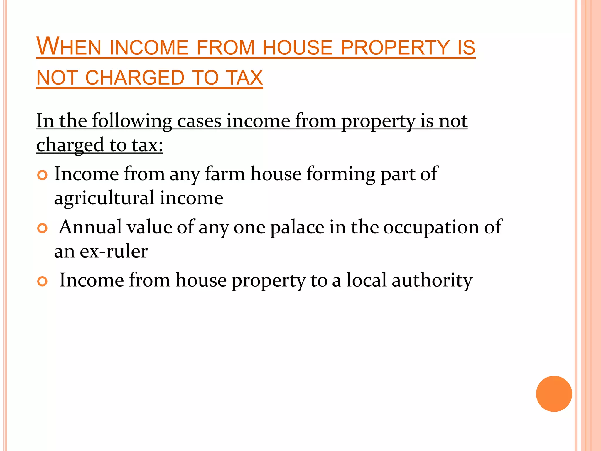 Income from house property | PPTX