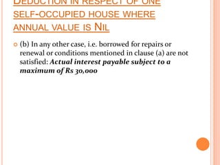 Income from house property | PPTX