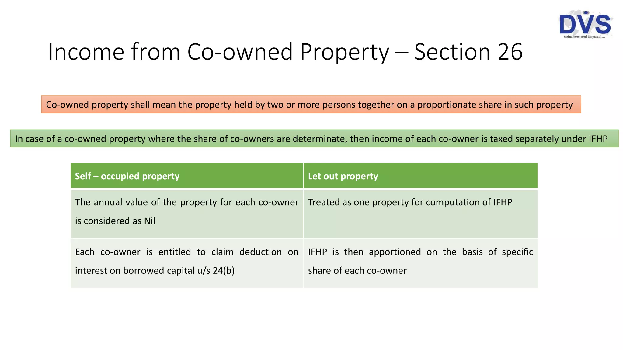 Income from house property | PPTX