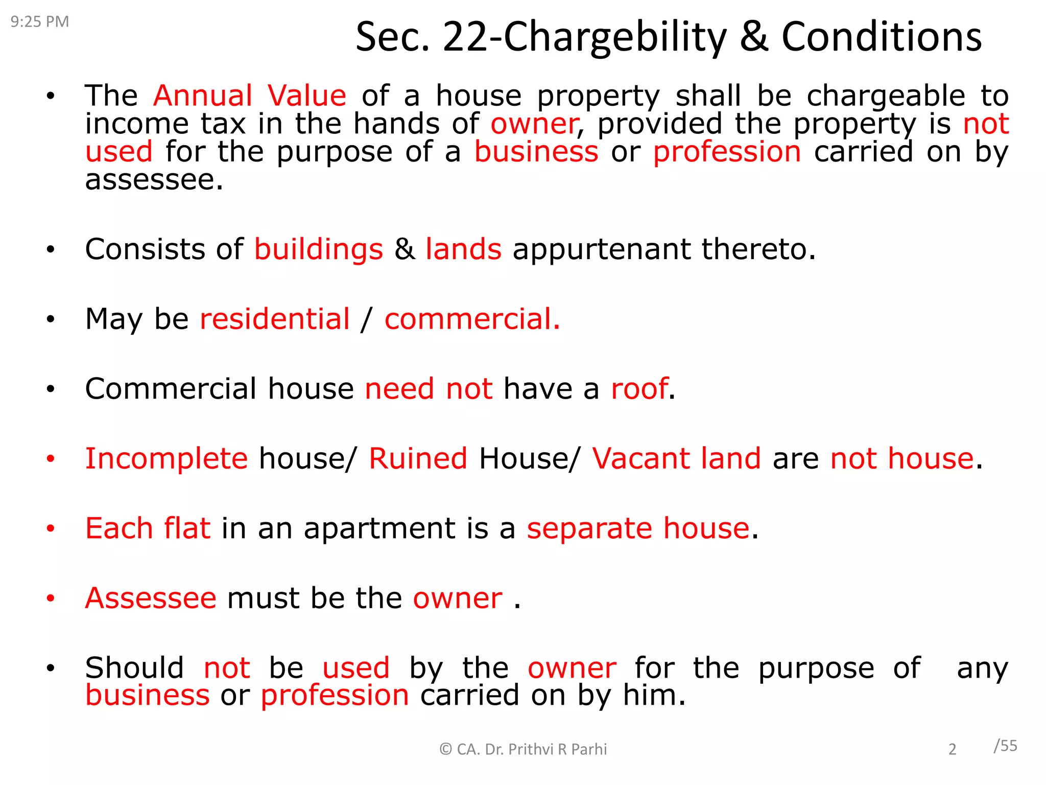Income from house property | PDF