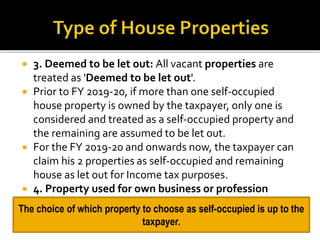 Income from house property - DR. MINAL BHANDARI | PPTX