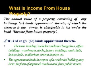 Income from house property ppt | PPTX