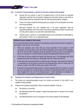 income from house property full pdf for study | PDF