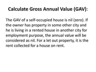 Income from house property and taxes | PPTX