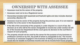 Income from house property ppt | PPTX