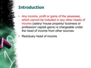 Income from other sources | PPTX