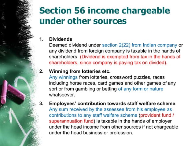Income from other sources | PPTX | Business Accounting & Finance | Business