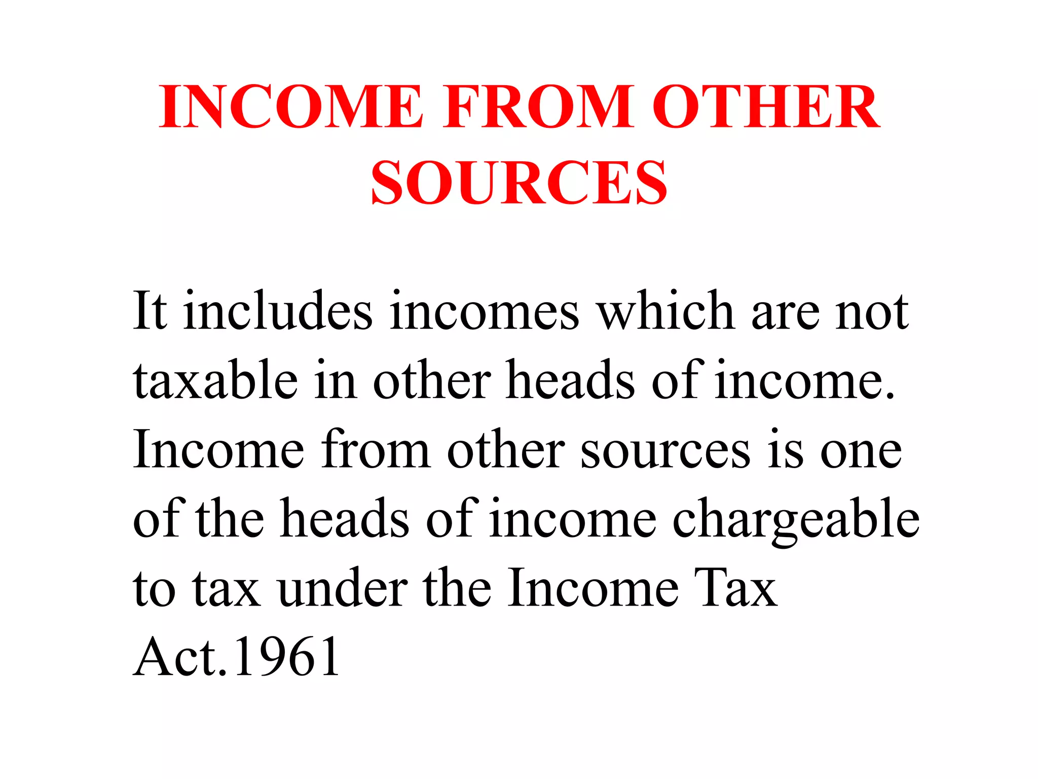 Income from other sources | PDF