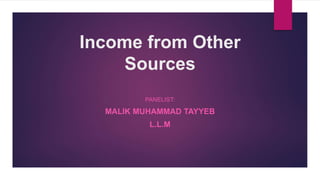 Income from other sources | PPTX