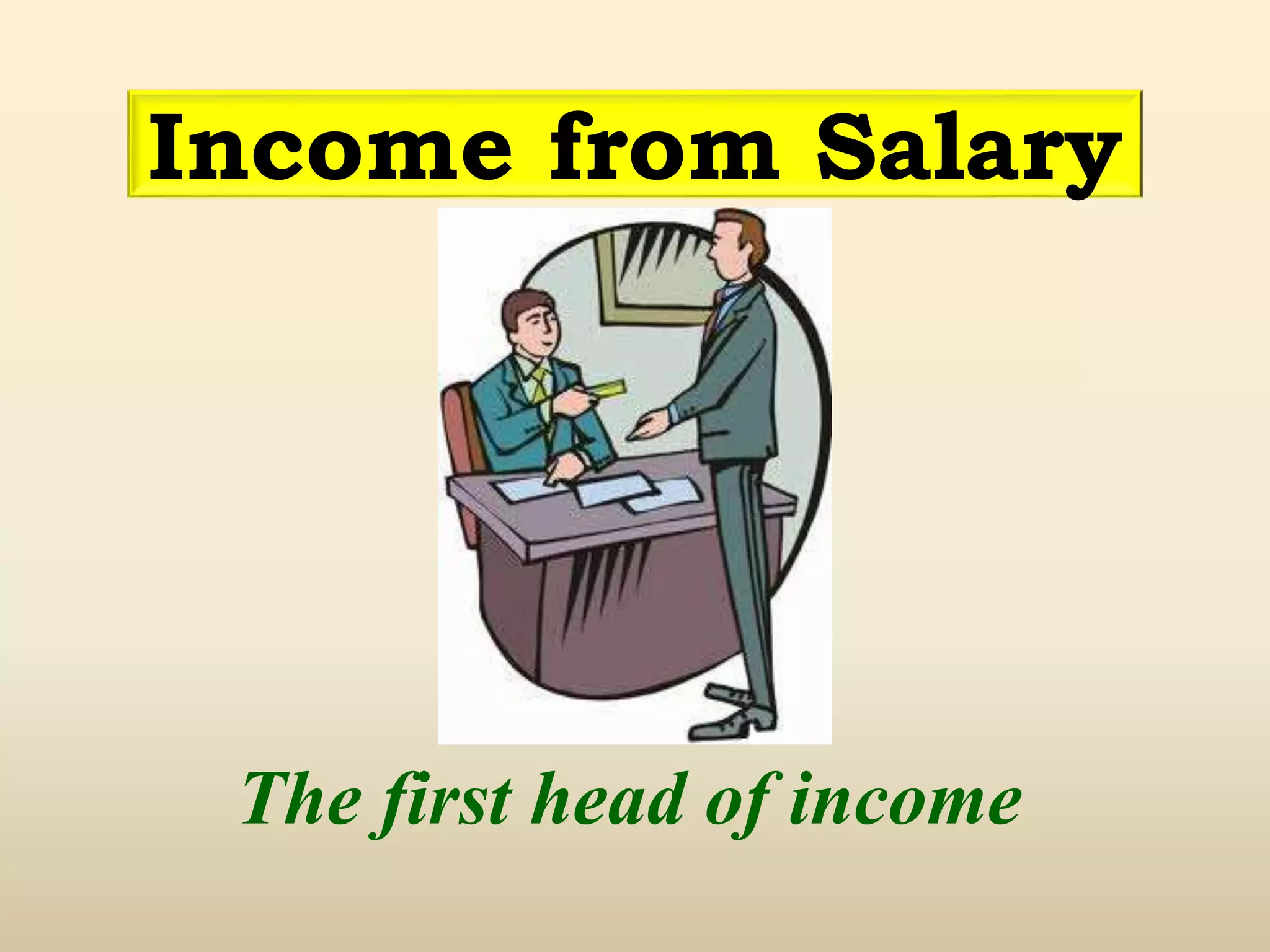 Income from salary | PPTX