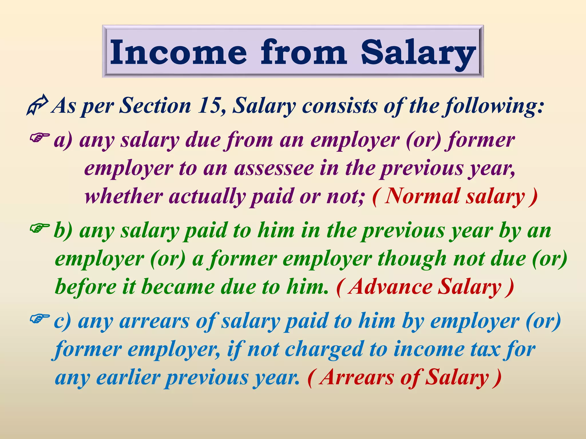 Income from salary | PPTX