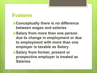 Income from salary Basics | PPTX