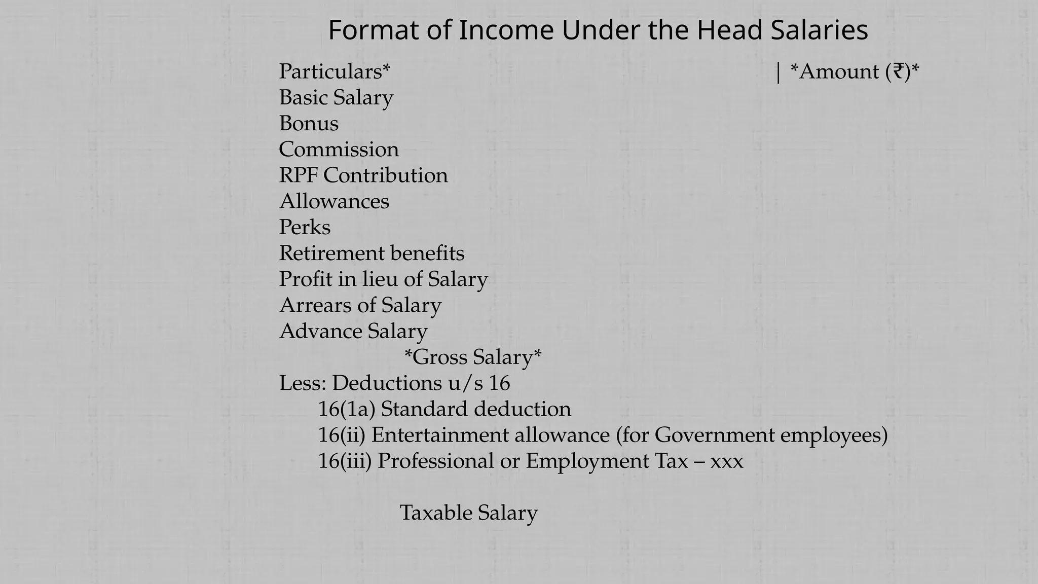 Heads of Income - Income From Salary.pptx